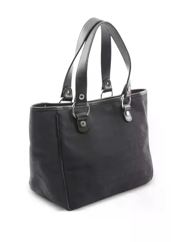 BVLGARI 2000s Logomania Zip-top Tote Bag