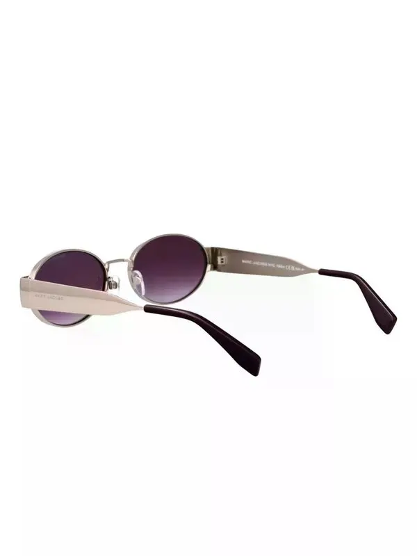 Marc Jacobs Oval-frame Sunglasses - Silver