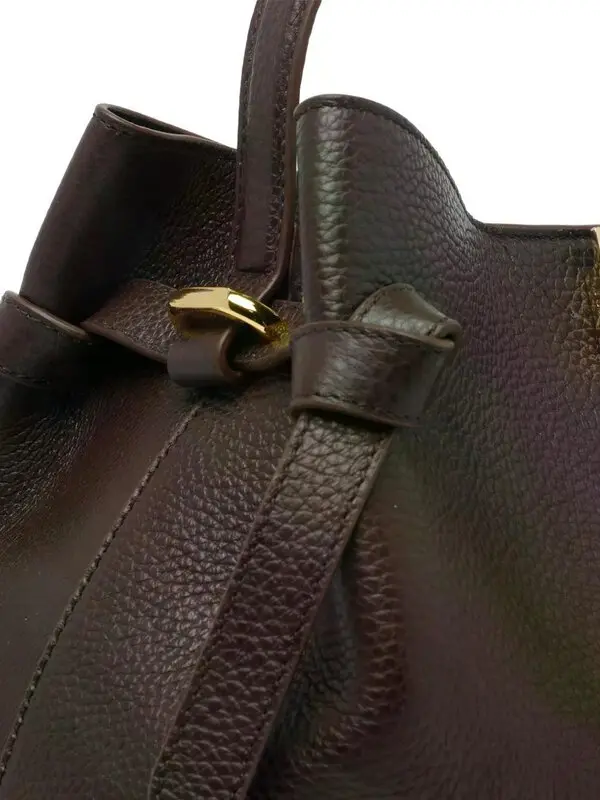 Yuzefi Gyoza Leather Tote Bag - Brown