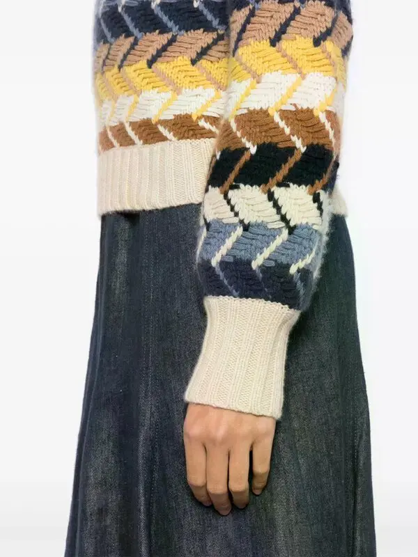 Chloé Wool And Cashmere-blend Sweater