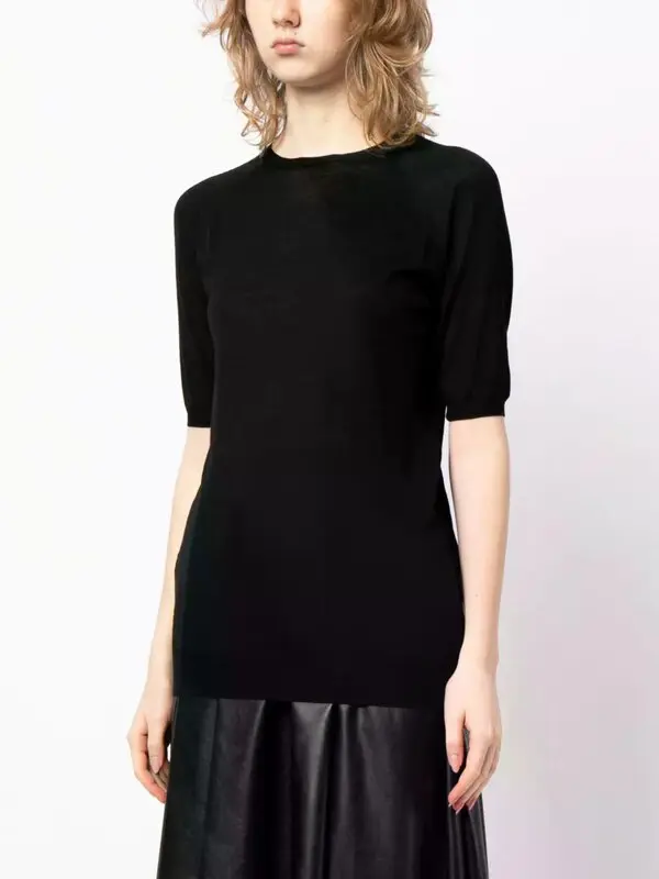 Prada Wool Short-sleeve Top