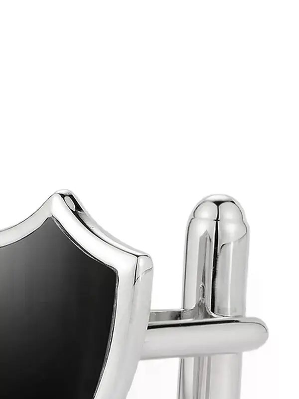 Mateo Shield Onyx Cufflinks