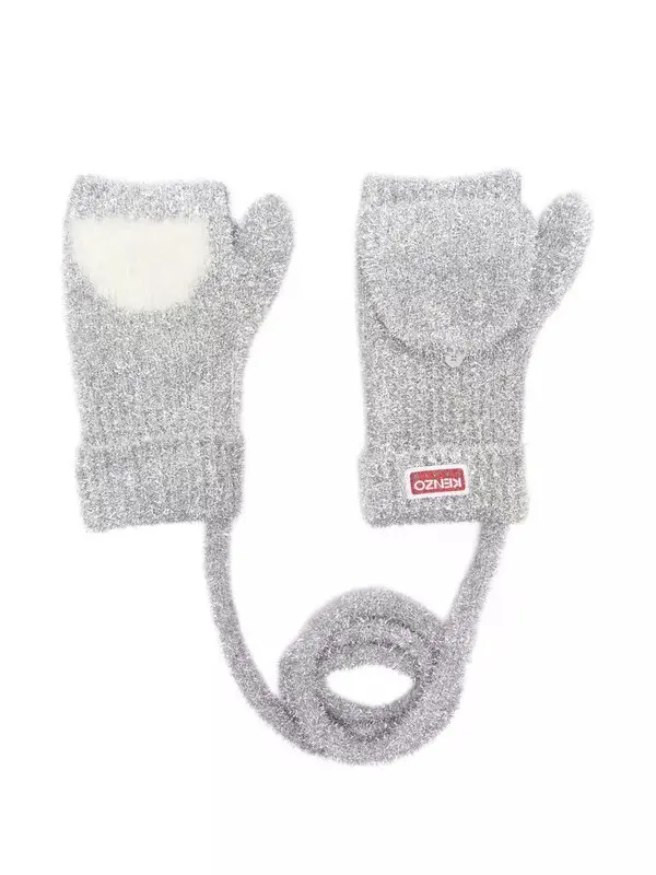 Kenzo Logo-patch Mittens