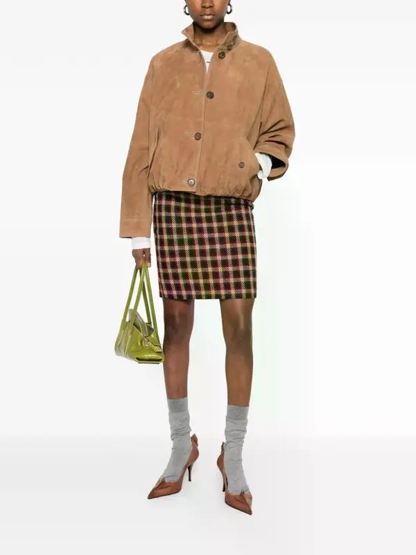 Valentino Garavani 1908s Checked Skirt