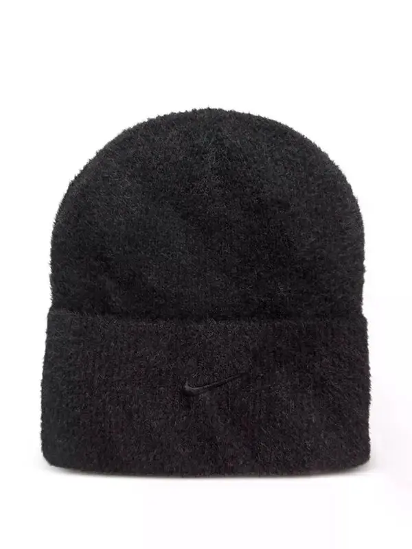 Nike Logo-embroidered Beanie - Black