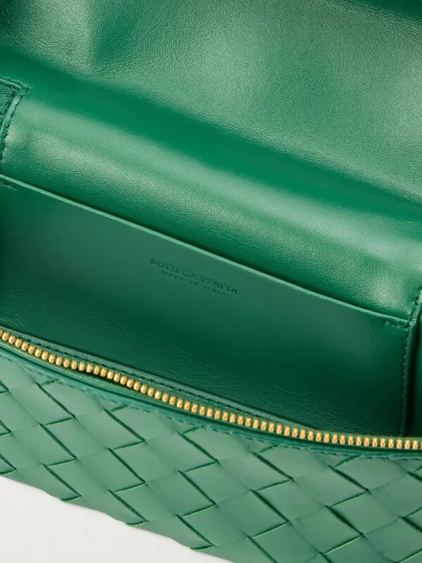 Bottega Veneta Intrecciato Leather Tote - Green