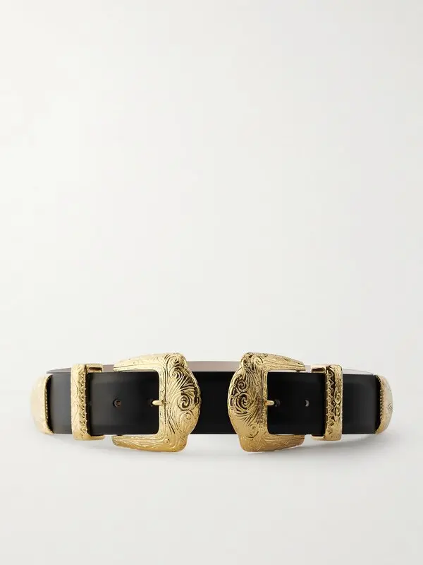 DEHANCHE Midas Leather Belt - Black