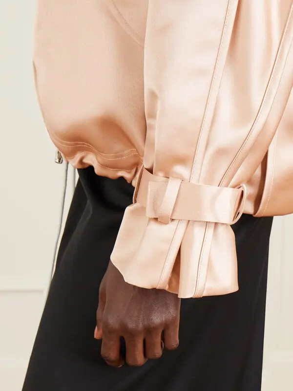 Co Duchesse-satin Bomber Jacket