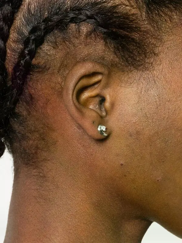 SHAUN LEANE Talon Diamond Stud Earrings - Silver