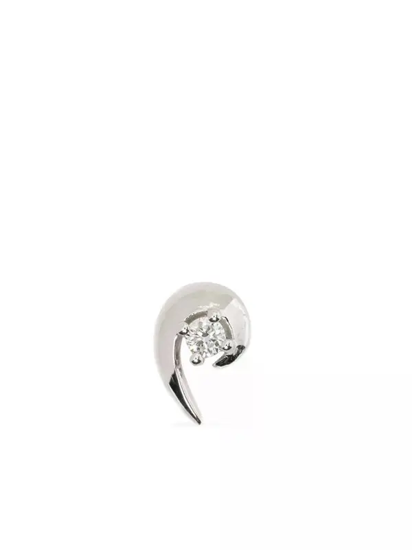 SHAUN LEANE Talon Diamond Stud Earring - Silver