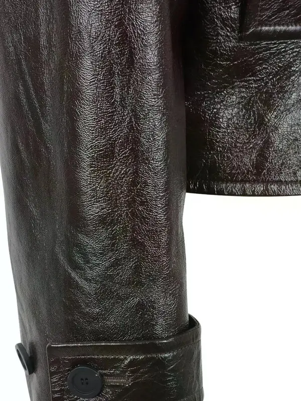 Gucci Double-breasted Leather Jacket