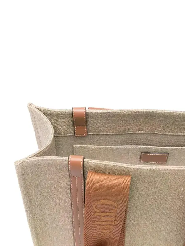 Chloé Woody Medium Tote Bag - Neutrals