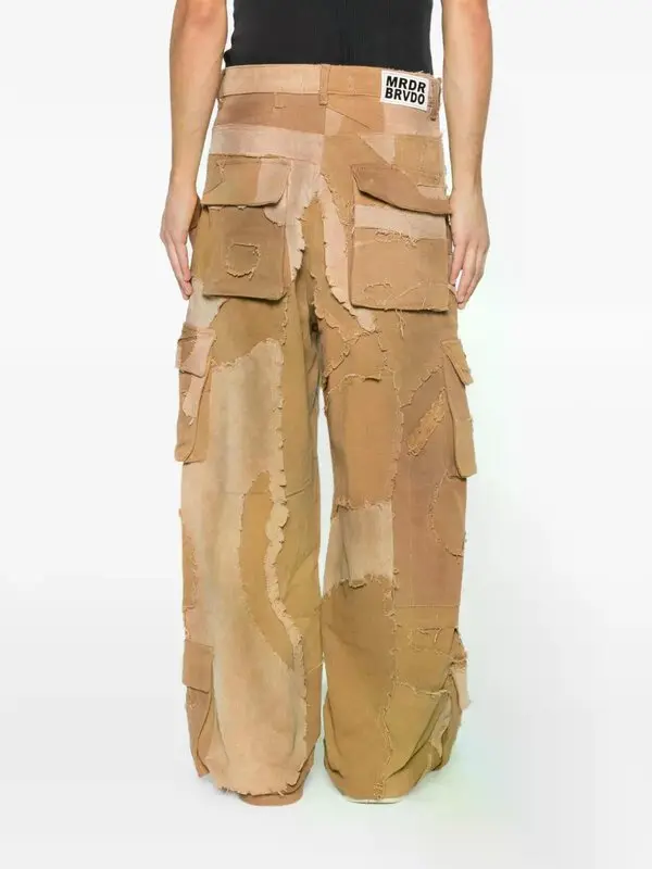 WHO DECIDES WAR Patchwork Buttoned Jeans