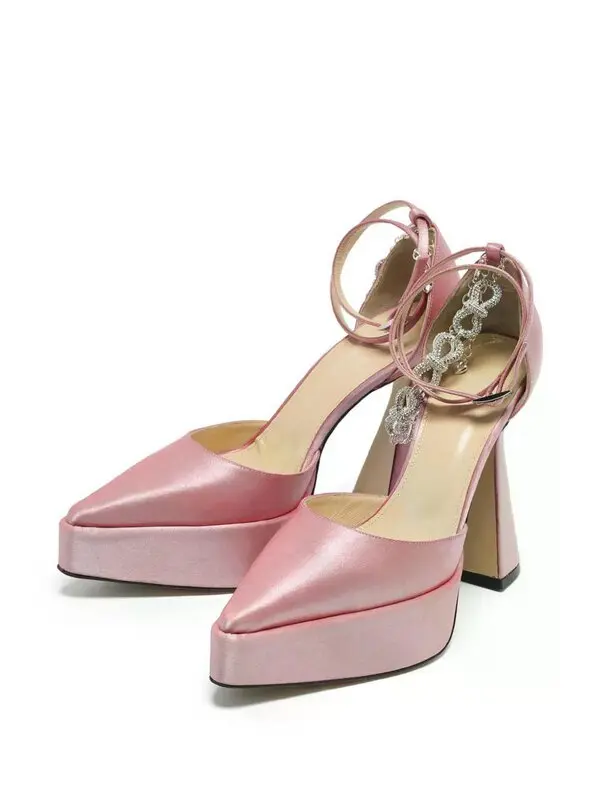 Mach & Mach Crystal-embellished Platform Pumps