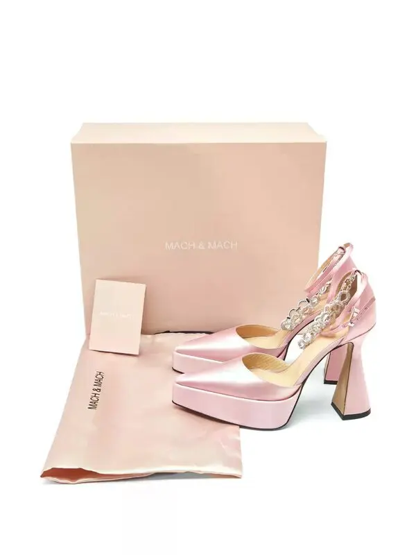 Mach & Mach Crystal-embellished Platform Pumps
