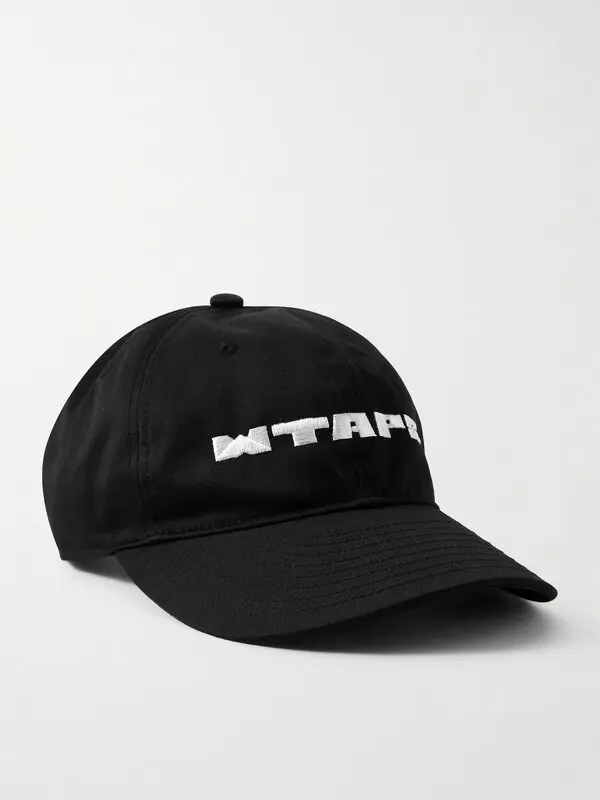 WTAPS Logo-embroidered Twill Cap - Black