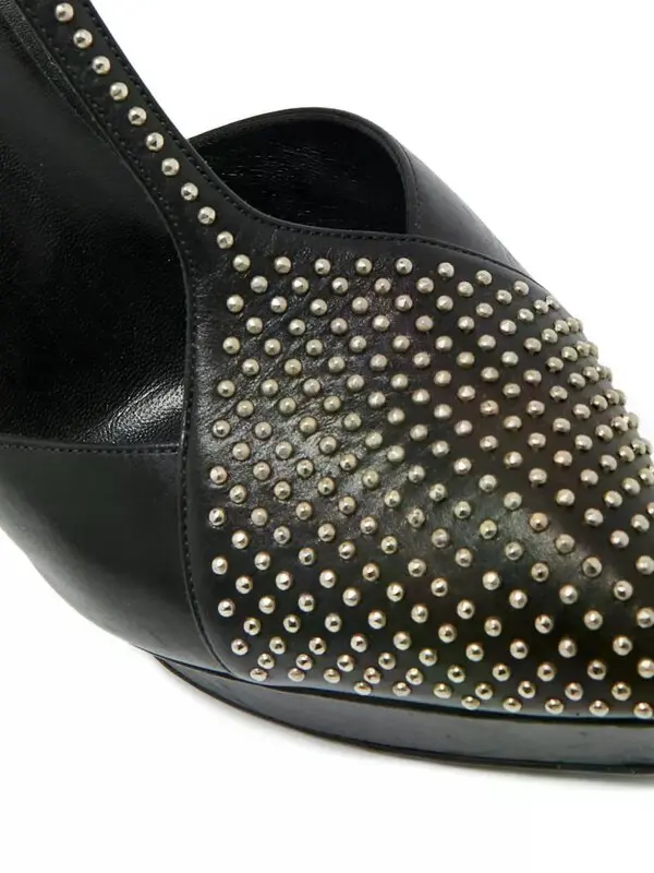 Saint Laurent Leather Platform T-bar Pumps