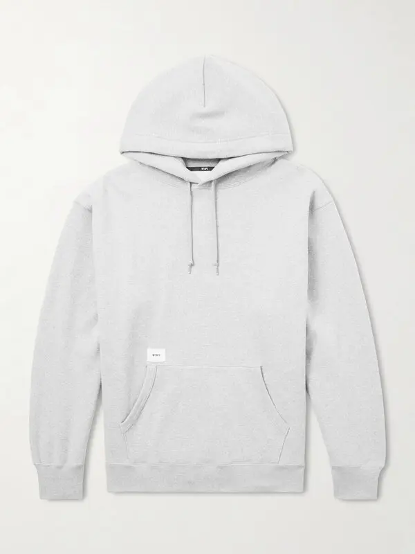 WTAPS Aon Logo-appliquéd Cotton-jersey Hoodie