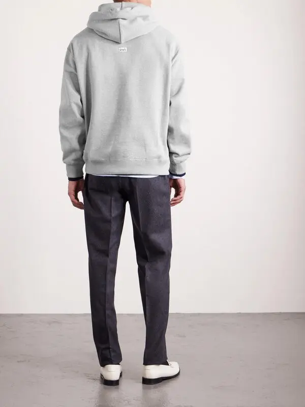WTAPS Aon Logo-appliquéd Cotton-jersey Hoodie
