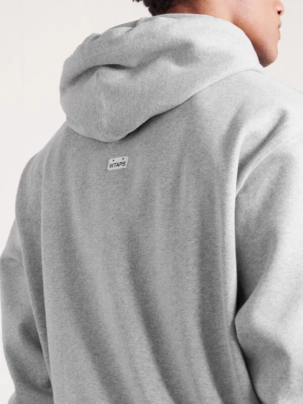 WTAPS Aon Logo-appliquéd Cotton-jersey Hoodie