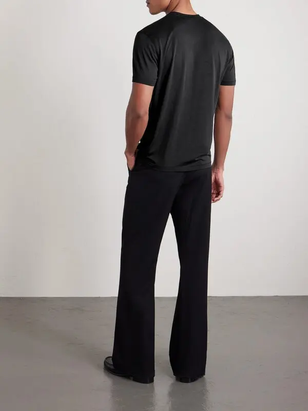 TOM FORD Lyocell And Cotton-blend T-shirt - Black