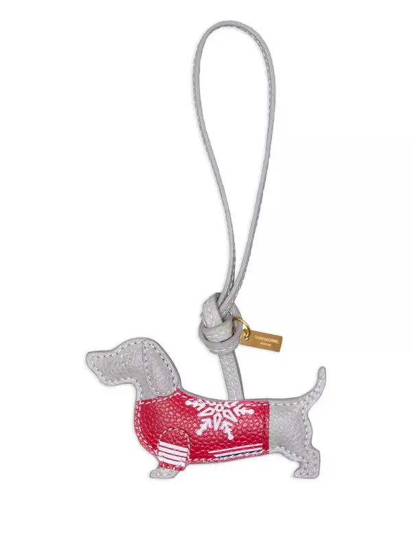 Thom Browne Hector Bag Charm - Grey