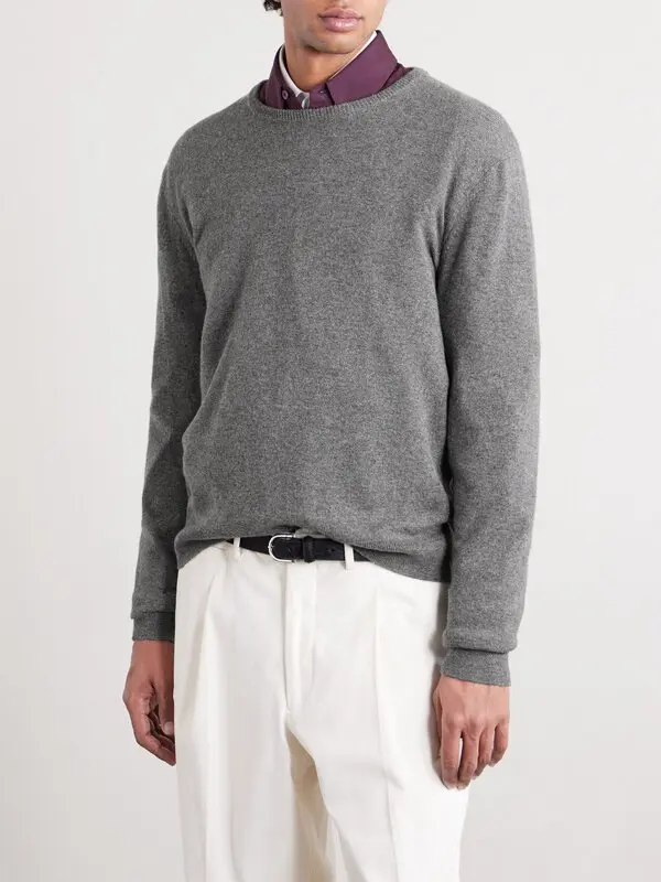 Ralph Lauren Purple Label Cashmere Sweater - Gray