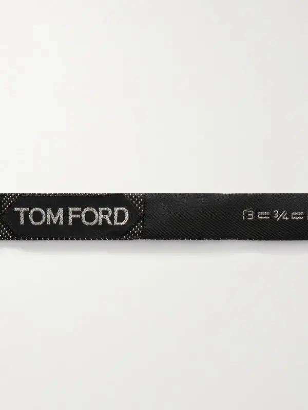 TOM FORD Pre-tied Polka-dot Silk-satin Bow Tie - Black