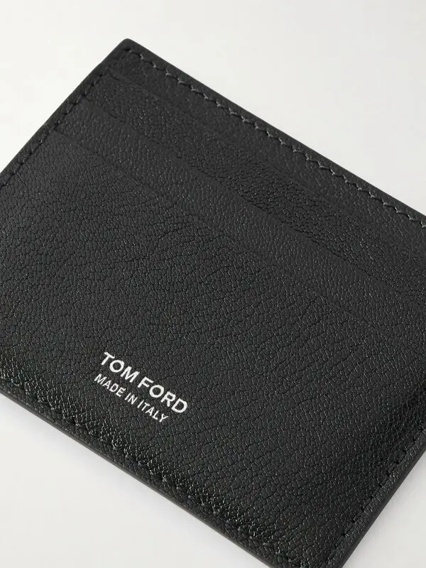 TOM FORD Pebble-grain Leather Cardholder