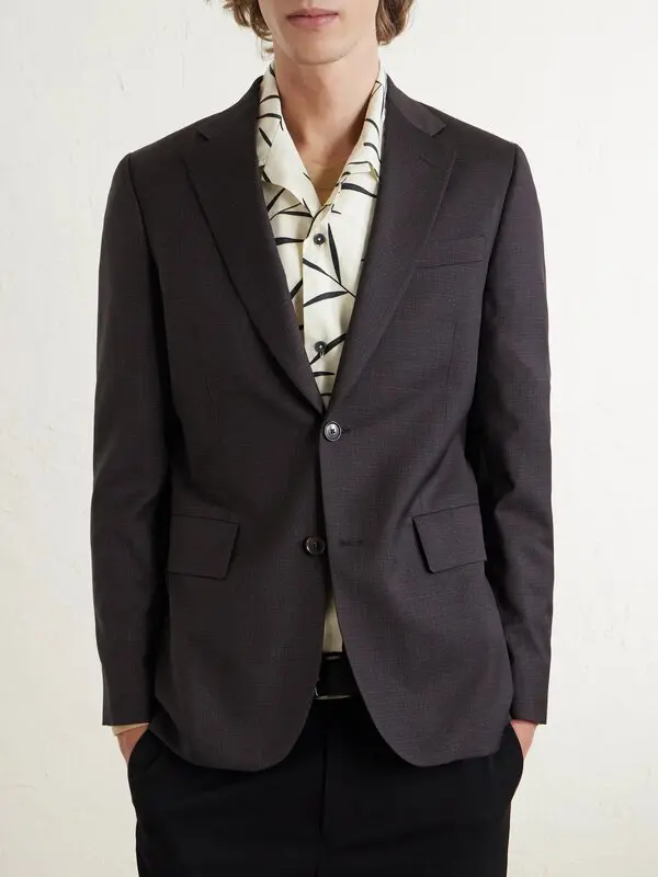 Paul Smith Brierley Slim-fit Houndstooth Wool Suit Jacket