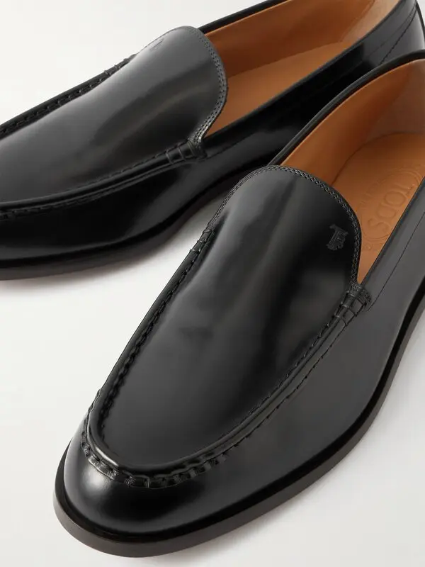 TOD'S Logo-debossed Leather Loafers