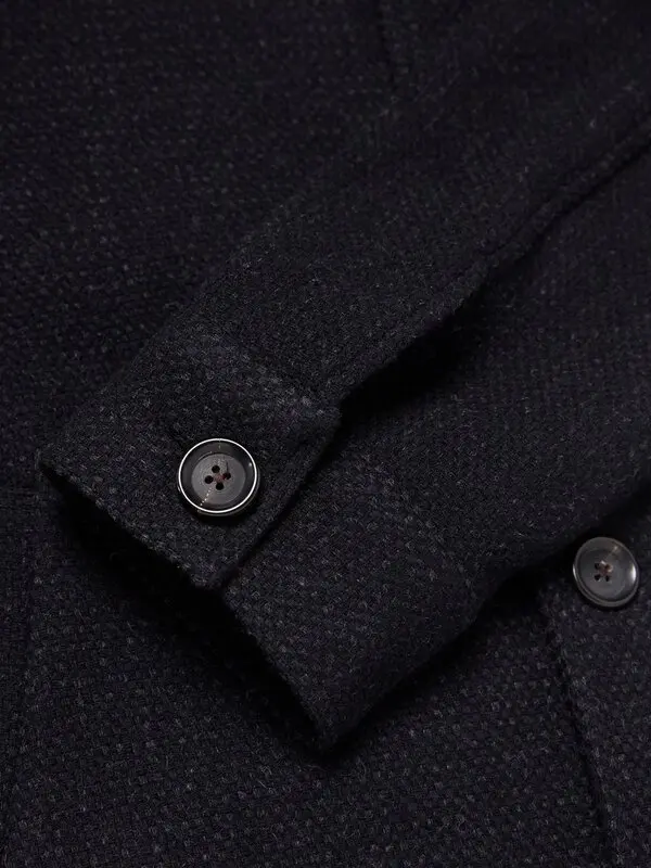 Oliver Peoples Buffalo Wool-blend Jacket - Black