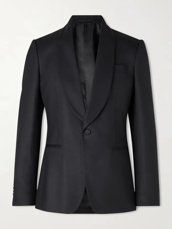 LARDINI Soirée Virgin Wool-blend Tuxedo Jacket