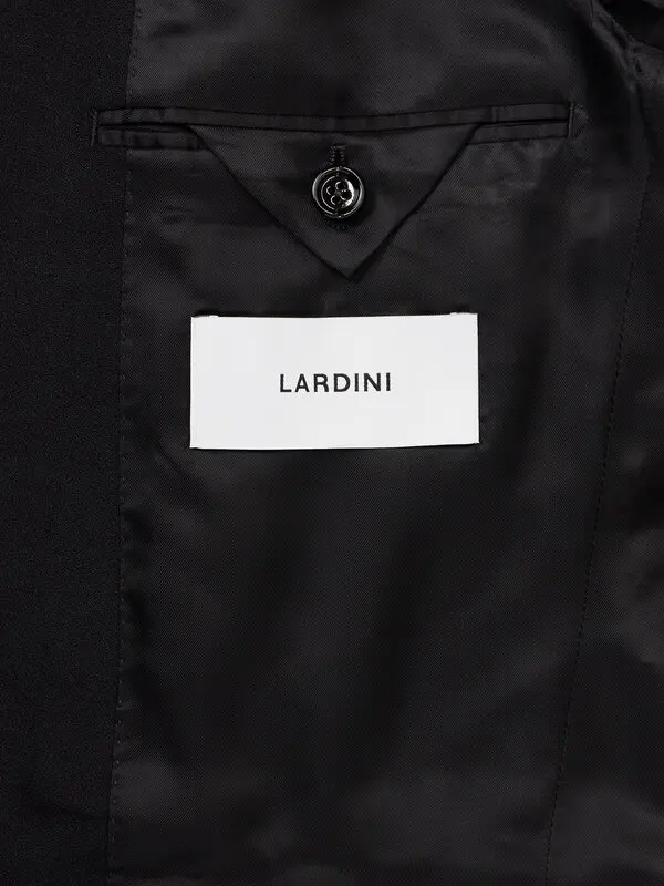LARDINI Soirée Virgin Wool-blend Tuxedo Jacket