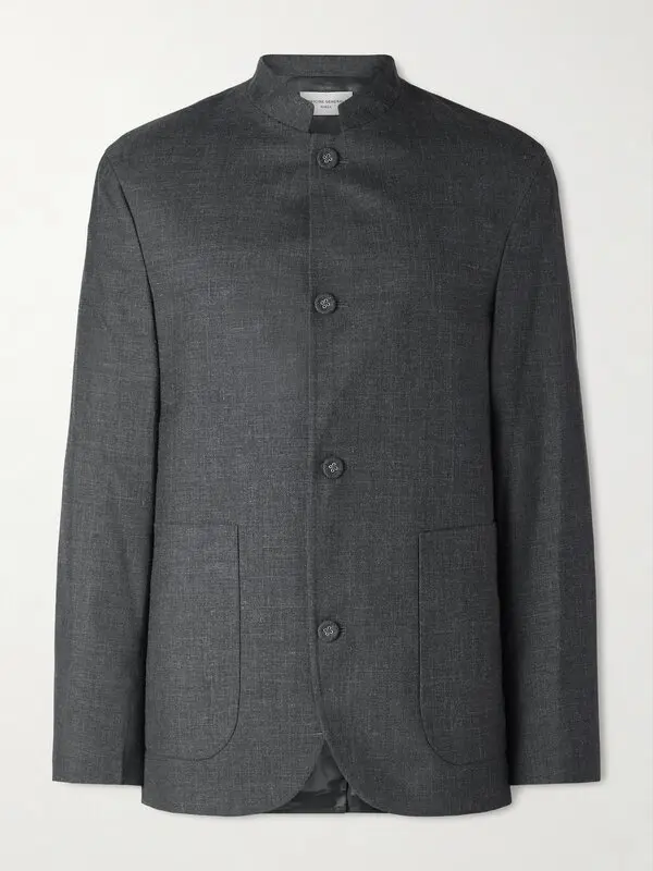 Officine Générale Meryl Wool, Silk, And Linen-blend Jacket