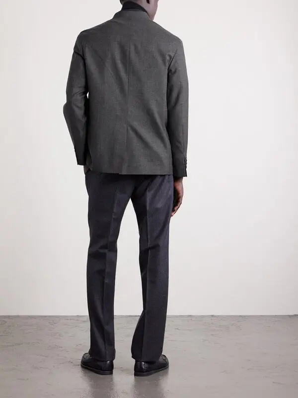 Officine Générale Meryl Wool, Silk, And Linen-blend Jacket
