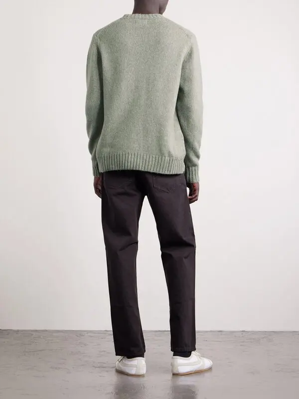 Nn07 Lee 6598 Merino Wool-blend Sweater - Green