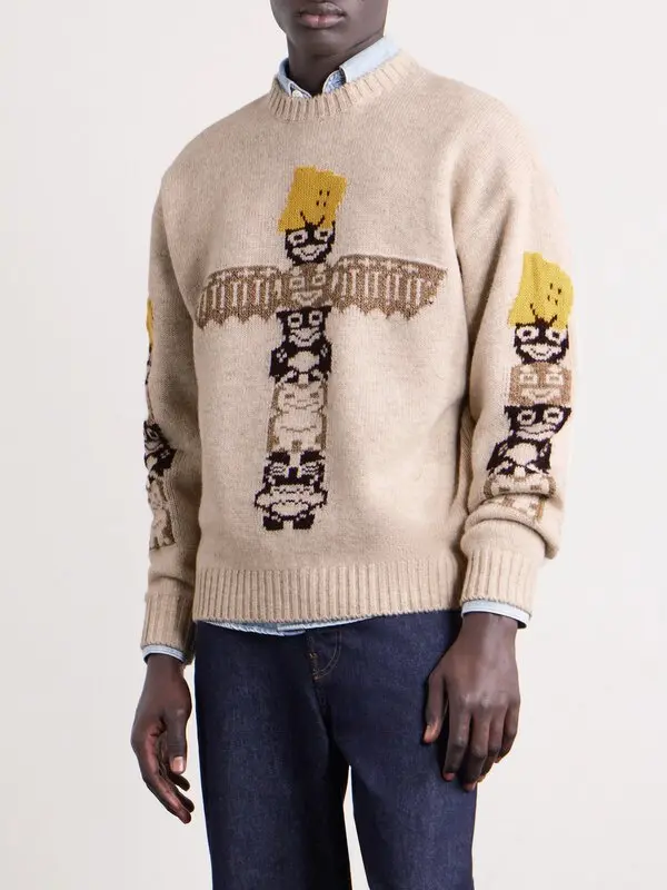 Kapital Intarsia Wool-blend Sweater