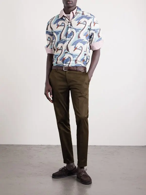Paul Smith Slim-fit Cotton-blend Twill Chinos
