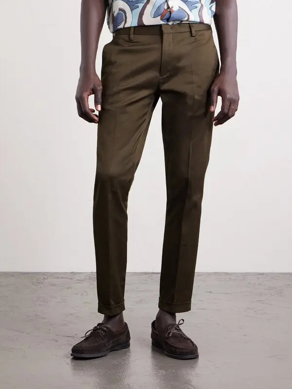 Paul Smith Slim-fit Cotton-blend Twill Chinos