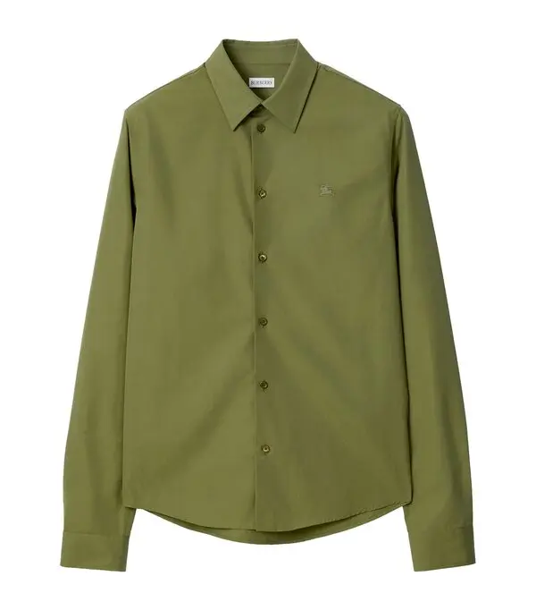 Burberry Cotton Poplin Ekd Shirt - Green