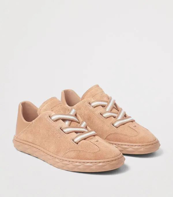JIMMY CHOO Diamond Light Flex Suede Sneakers