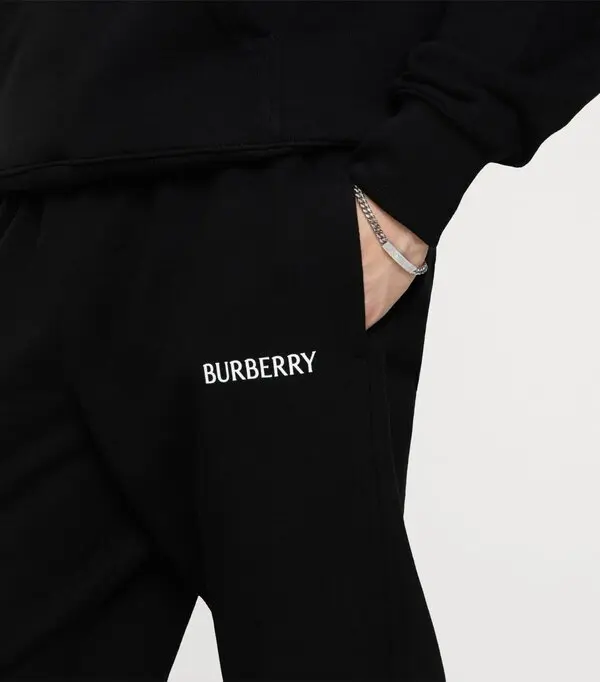 Burberry Cotton Logo Slim Sweatpants