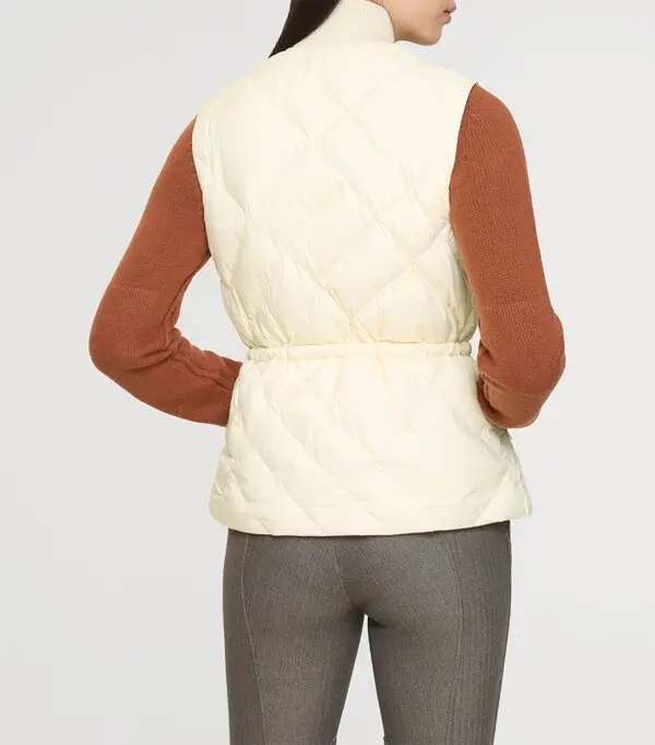 Burberry Water-resistant Quilted Gilet - White