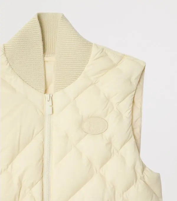 Burberry Water-resistant Quilted Gilet - White