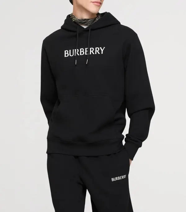 Burberry Cotton Logo Slim Hoodie