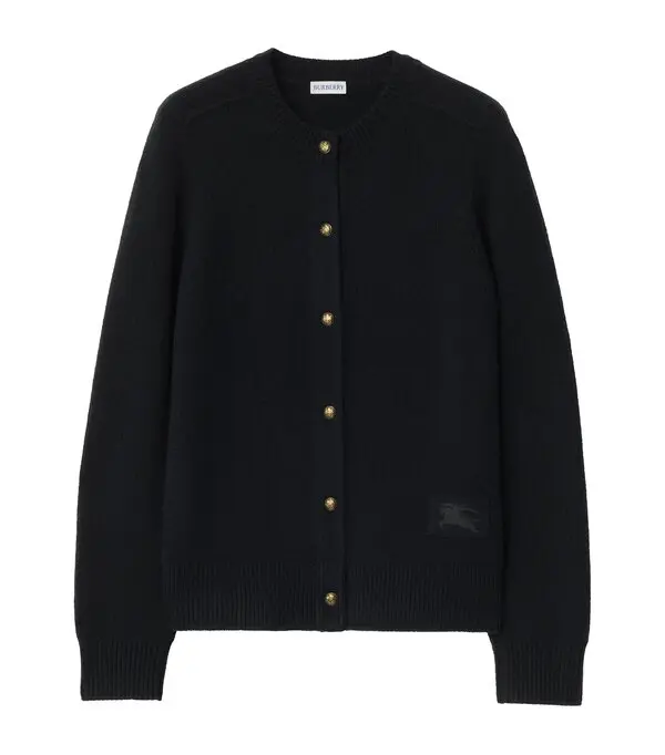 Burberry Cashmere Ekd Cardigan - Black
