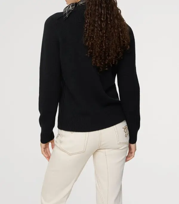 Burberry Cashmere Ekd Cardigan - Black