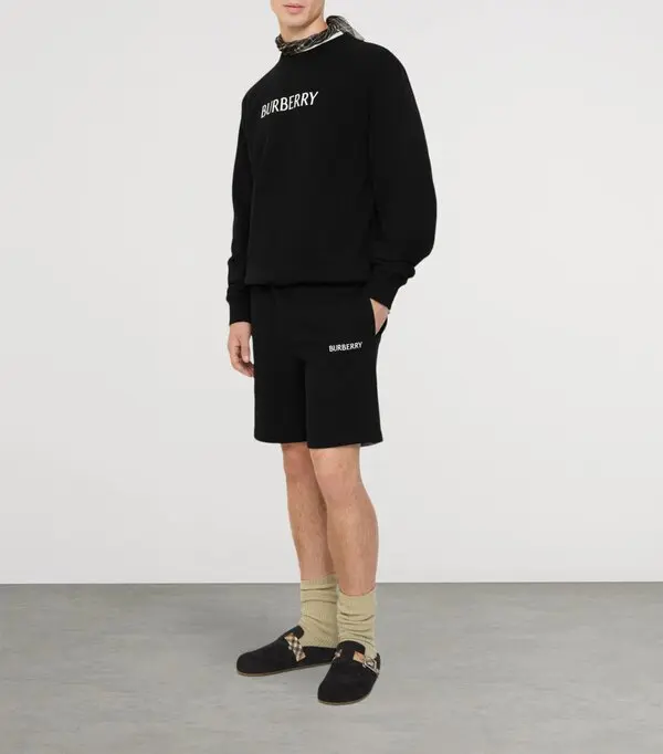 Burberry Cotton Logo Slim Shorts