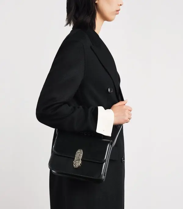 Brioni Leather Flap Cross-body Bag